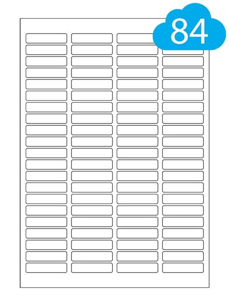 Polyethylene Waterproof Labels 84 Per Sheet 46 X 111mm Cl8446mwpe