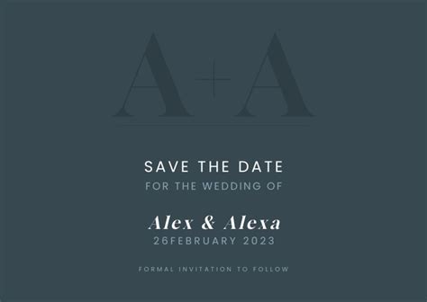 Save The Date Flyer Template Postermywall