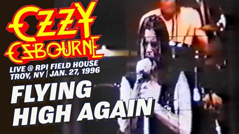 Ozzy Osbourne Flying High Again Troy Ny Jan 27 1996 Youtube