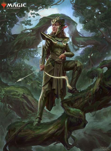 Artstation Elf Warrior Daniel Correia Elf Warrior Mtg Art Wood Elf