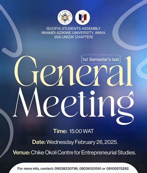 General Meeting Flyer Flyer And Poster Design Social Media Ideas