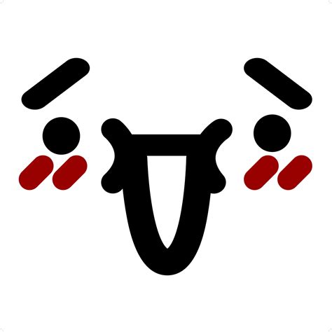 Cute Embarrassed Face Icon 11120637 Vector Art At Vecteezy