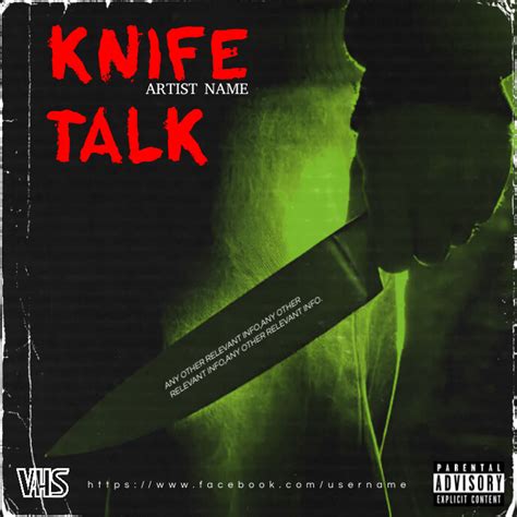 Knife Talk Album Cover 2024 Template Postermywall