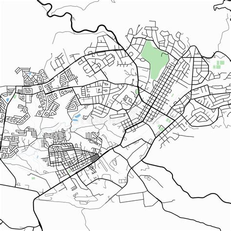 Map Of The City Of Mutare Stock Illustration Illustration Of Cartoon