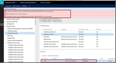 error importing electronic reporting configurations johanpersson nu