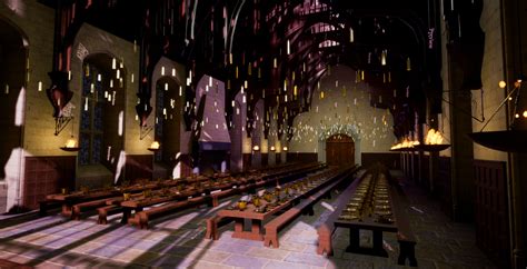 Artstation Harry Potter Great Hall Game Environment