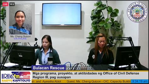 Radyo Kapitolyo Hosted By Rita A Libiran And Ayessha Abiol With Guest Ocd R3 Ms Cheng Quizon