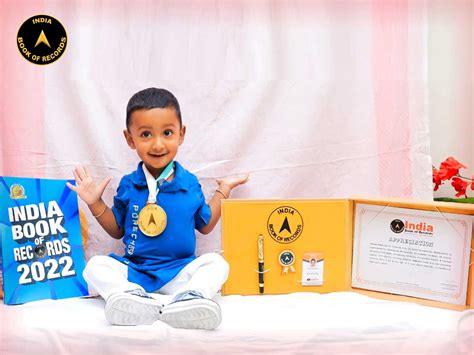 Aerish Subin Daniel Appreciation India Book Of Records