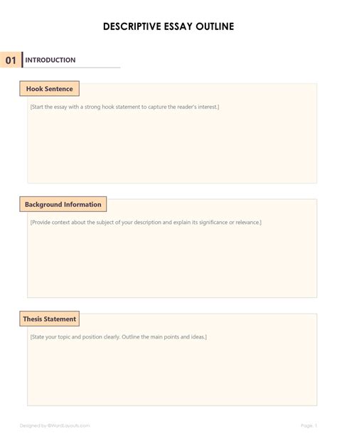 Literary Analysis Essay Outline Template Wordlayouts