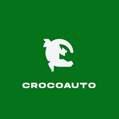 Premium Vector Flat Crocodile Vector Logo Automotive Simple