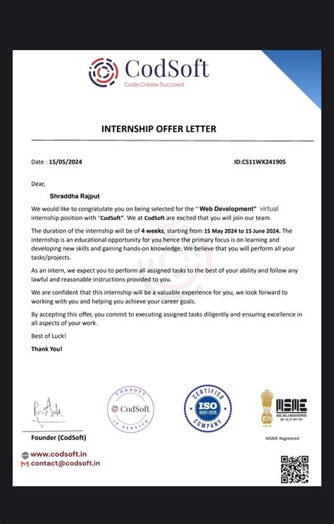 Shraddha Rajput On Linkedin Internshipjourney