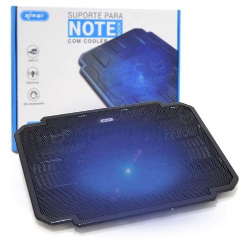 Suporte Para Notebook Com Cooler Acoplado Até 15 Polegadas Kp 9012