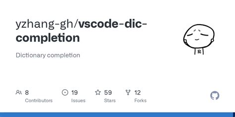 Github Yzhang Ghvscode Dic Completion Dictionary Completion · Github