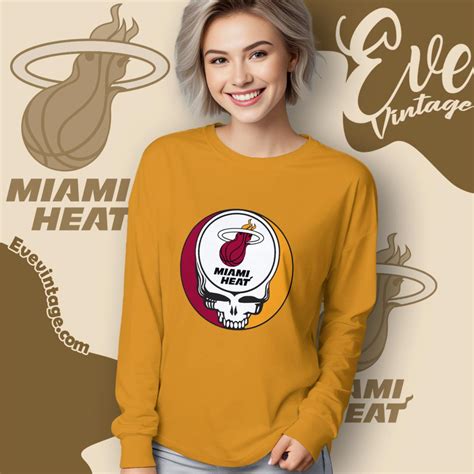 Miami Heat Steal Your Face Grateful Dead Shirt Eve Vintage
