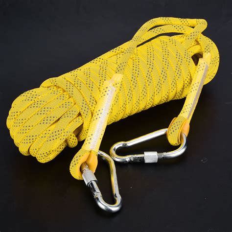 Āra Klinšu Kāpšanas Virve 10 Mm Diametra Drošības Izdzīvošanas Aukla