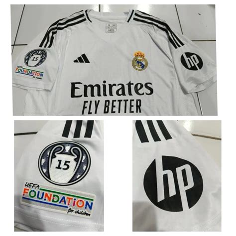 Jual Tidak Cod Full Patch Ucl 15 Jersey Madrid Home Patch Ucl 2025 Grade Ori Shopee Indonesia