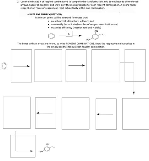 [Solved] 2. Use the indicated # of reagent combinations to complete the... | Course Hero