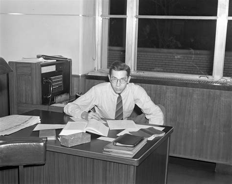 Richard Mann In His Office November 1938 Ann Arbor District Library