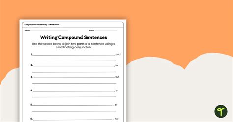 Combining Sentences Using Conjunctions Worksheet