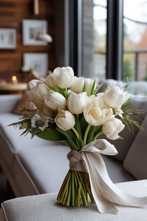 These 45 Tulip Wedding Bouquets Are Simple Yet Stunning