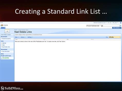 SharePoint Lists And Libraries PPT
