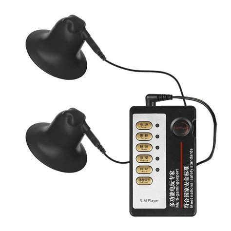 Double Electrode Breast Pump Sex Toys Sex Electric Shock Breast Massage