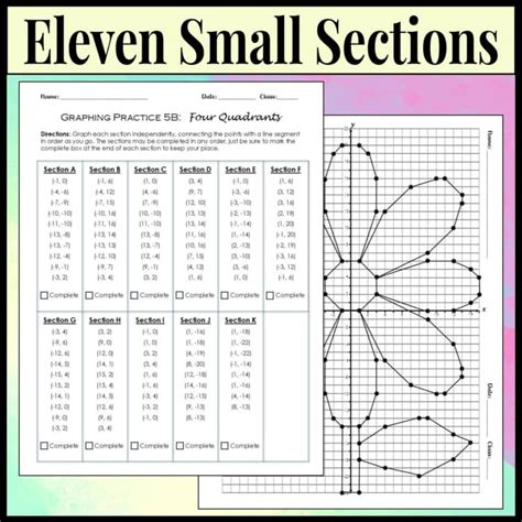 Flower Graphing Activity 5 Plot Points In First Quadrant Only Or All Four