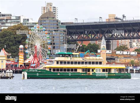 Emerald Class Ferry Mv Fred Hollows Passes Luna Park In North Sydney