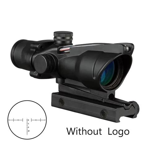 4x32 Hunting Riflescope Real Fiber Optics Grenn Red Dot Illuminated Et
