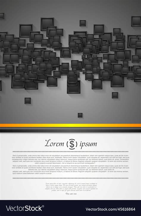 Abstract Corporate Tech Flyer Design Royalty Free Vector