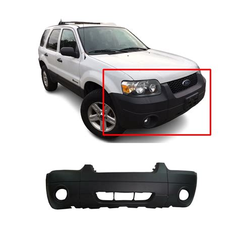 Dcp Front Bumper Cover For 2005 Ford Escape Wfog Lamp Holes Primed