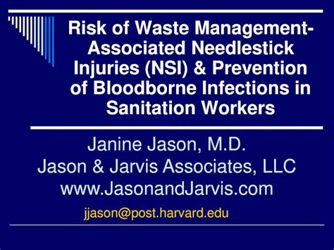 Pdf Risk Of Waste Management Associated Needlestick Injuries