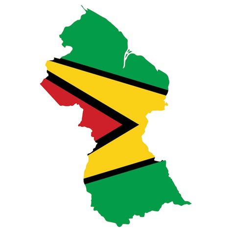 Premium Vector Guyana Country In South America Vector Illustration