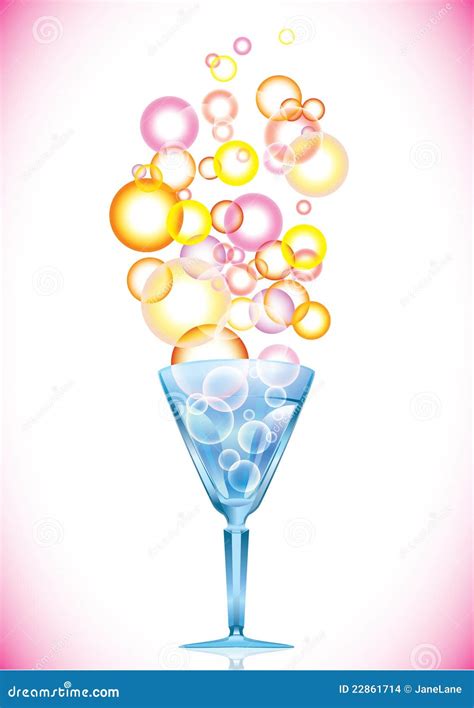 Cocktail With Bubbles Stock Vector Illustration Of Aperitif 22861714
