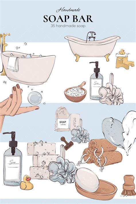 Soap Clipart Handmade Soap Bar Png Masterbundles