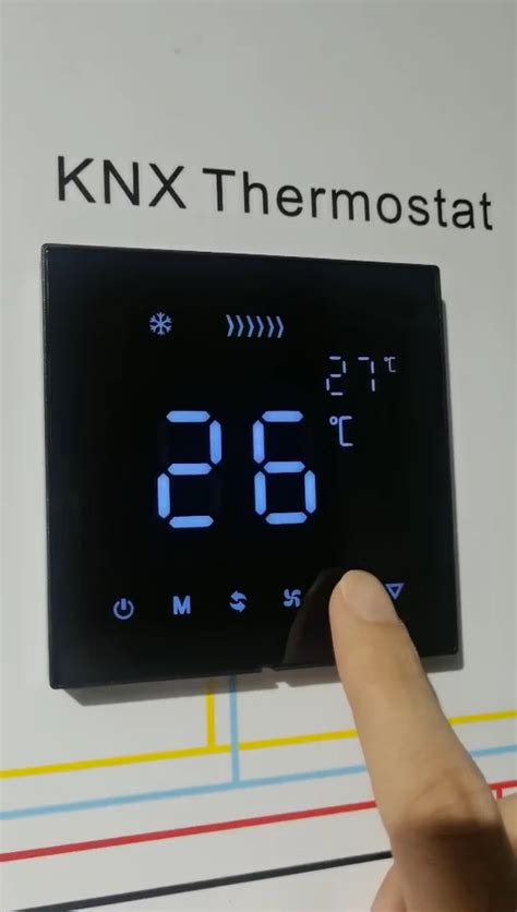 Tuya Zigbee Thermostat Full Screen Touch Electric Heating Cooling Smart