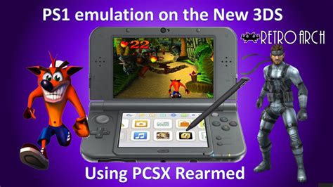 Ps1 Emulation On New 3ds Test Using Pcsx Rearmed Youtube