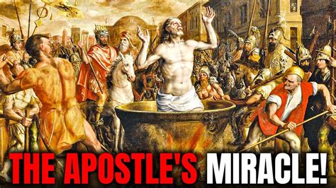 How Apostle John Survived In Boiling Oil Bible Miracles Explained