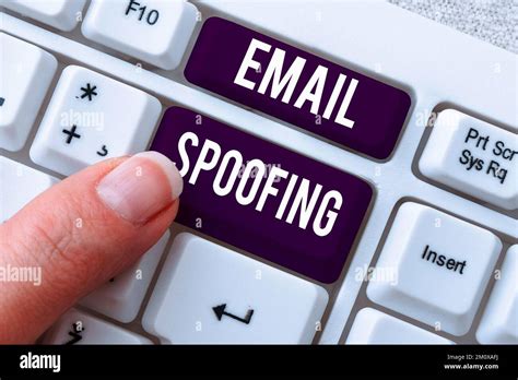 Sign Displaying Email Spoofing Business Idea Secure The Access And Content Of An Email Account