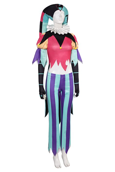 Helluva Boss Fizzarolli Clown Full Set Hazbin Hotel Outfits Halloween