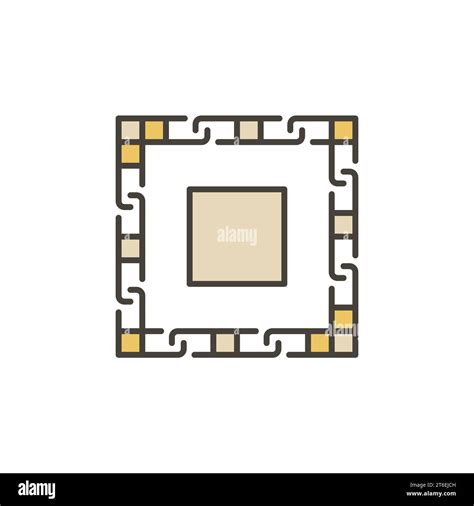 blockchain technology vector concept modern colored icon or design