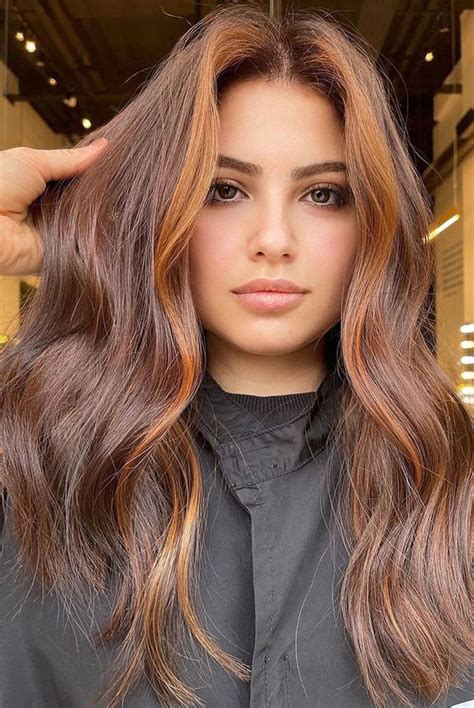 Hair Colour Trends To Try In Orange Copper Money Piece