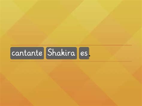 El Verbo Ser En Presente Reordenar