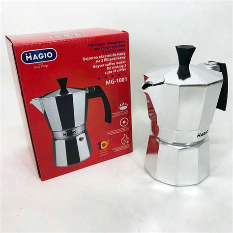 Кофеварки из нержавейки Magio MG-1001 150 мл, Маленькая кофеварка на 3 ...