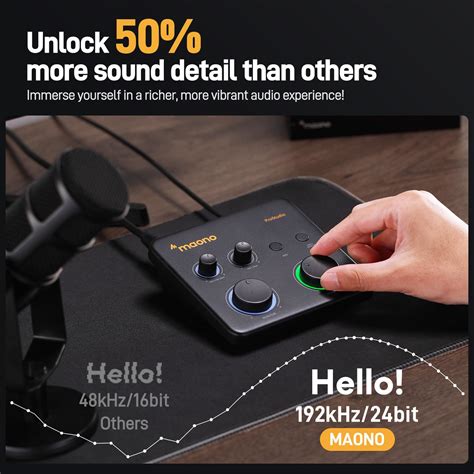 Getuscart Maono Usb Audio Interface For Pc Interface With Xlr Input