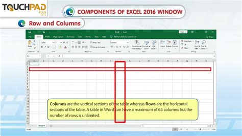 Components Of Excel 2016 Window Youtube