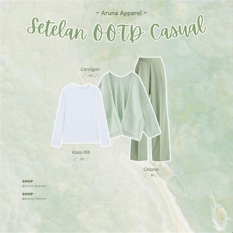 Jual 3in1 One Set Korean Ootd Casual Outfit Pinterest Ootd Kekinian
