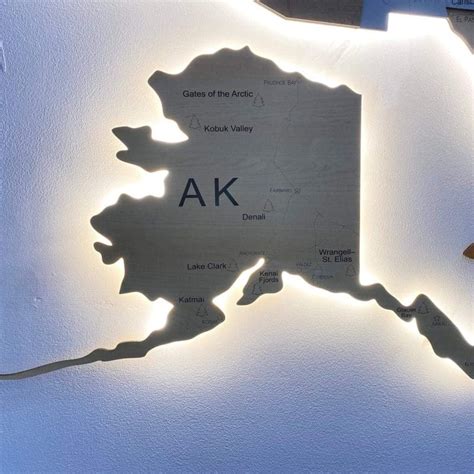 Bản Đồ Nước Mỹ 3d Dán Tường Wooden Usa Map 3d