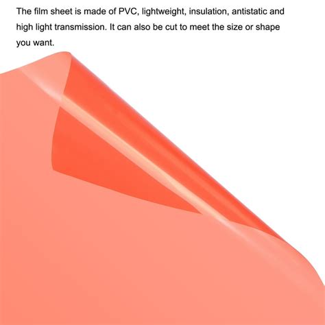 White Sheet Meccanixity Color Gel Filter Paper 40x50cm Orange 85 85a