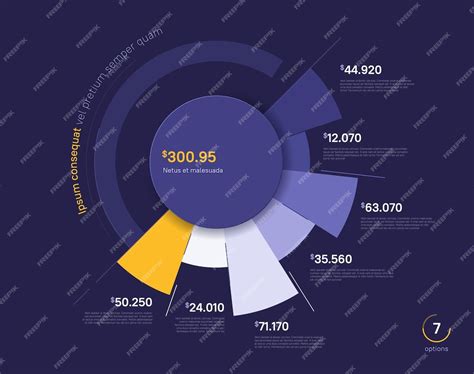 Premium Vector Vector Circle Chart Design Modern Template For